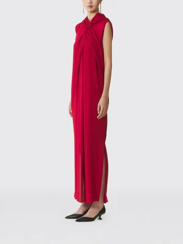 LANVIN Knotted Draped Maxi Dress