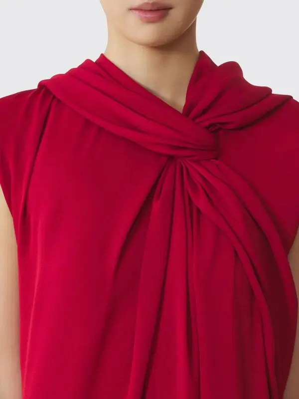 LANVIN Knotted Draped Maxi Dress