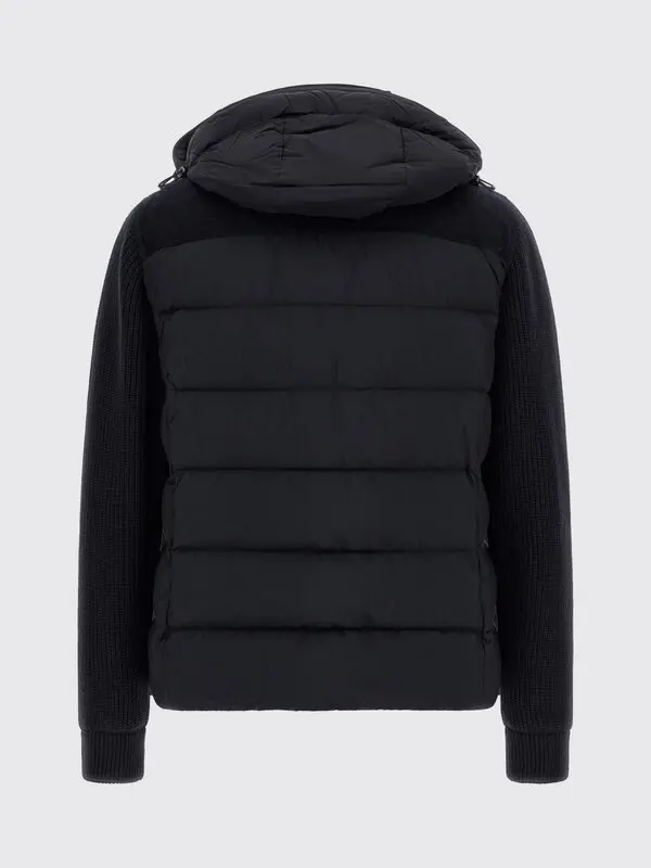 MOORER Quilted Wool And Cashmere Down Jacket With Hood - Blue