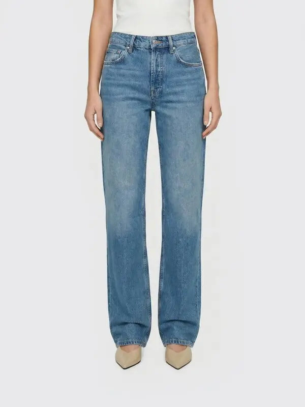 ANINE BING Straight Leg Jeans - Blue