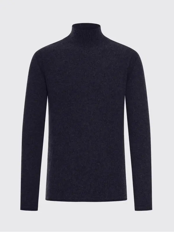 ROBERTO COLLINA Mock Neck Sweater - Blue