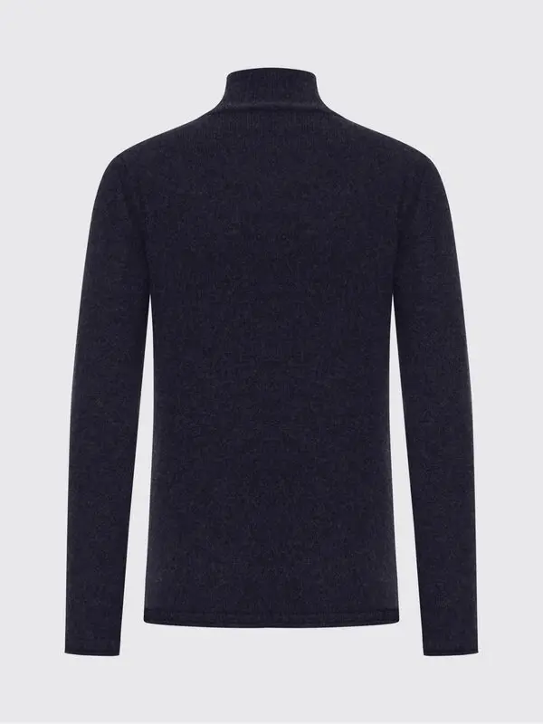 ROBERTO COLLINA Mock Neck Sweater - Blue