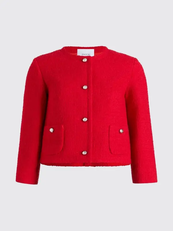 PATOU Textured Blazer - Red