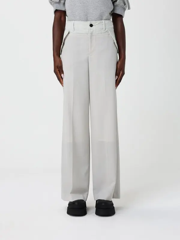 Sacai Wide Leg Trousers - Beige
