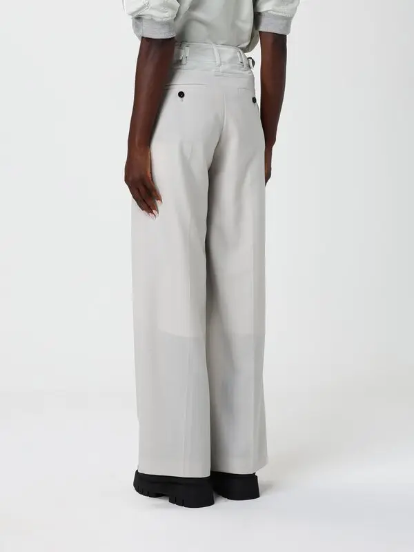 Sacai Wide-leg Tailored Trousers - Beige