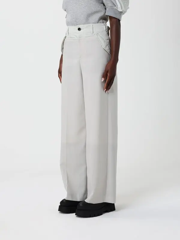 Sacai Wide-leg Tailored Trousers - Beige