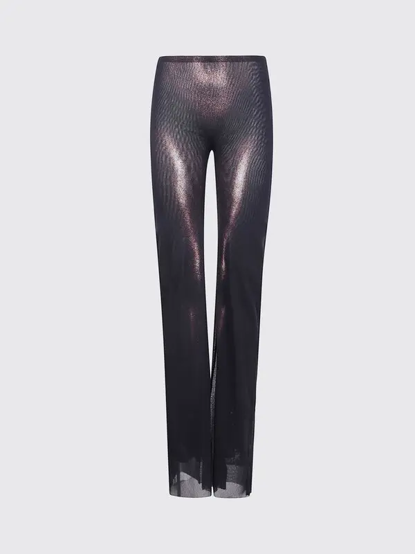 JEAN PAUL GAULTIER Sheer Metallic Pants - Black