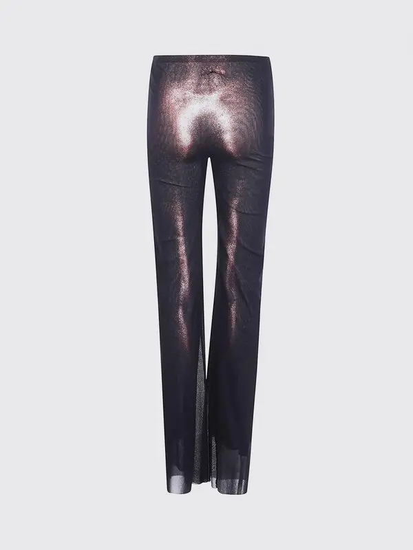 JEAN PAUL GAULTIER Sheer Metallic Pants - Black