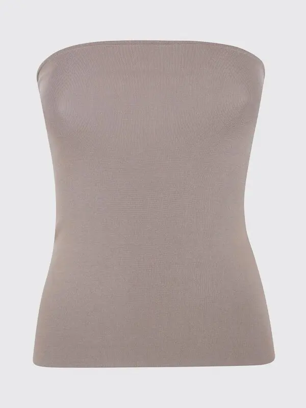 ENTIRE STUDIOS Ribbed Strapless Top - Nude