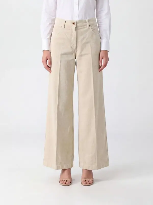 Aspesi Cotton Wide-leg Jeans - Ecru