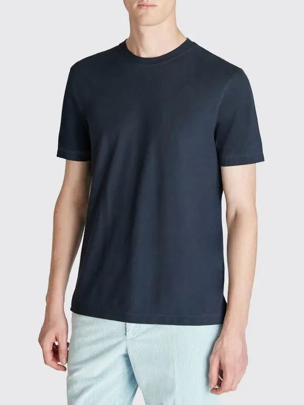 ZANONE Basic T-shirt - Blue 1