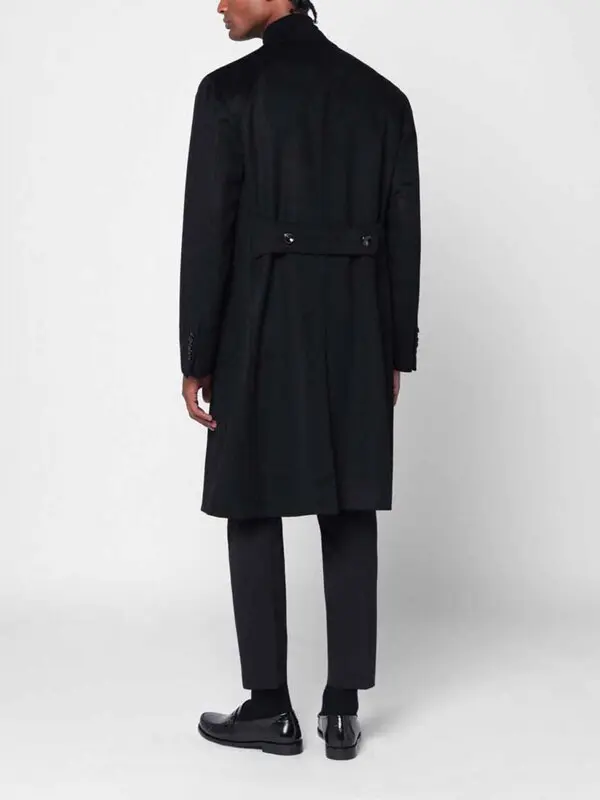 Tagliatore Tailored Overcoat - Black
