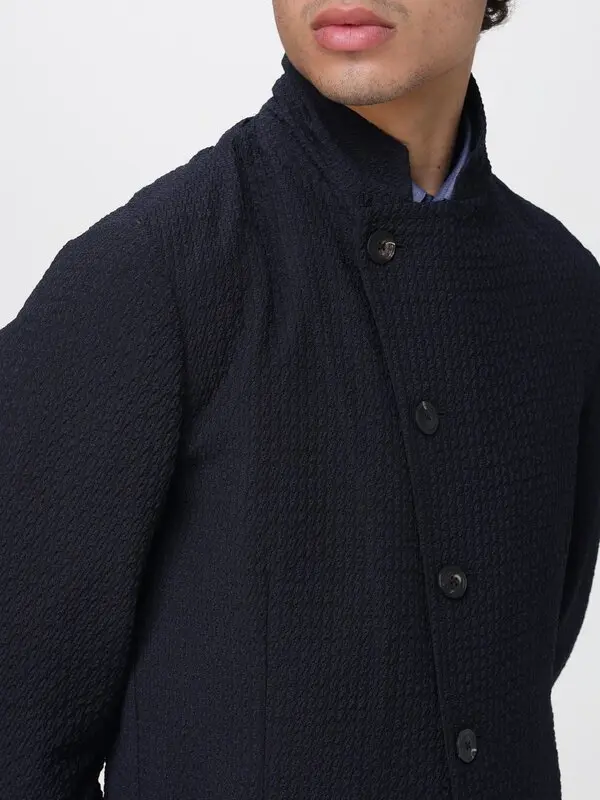 Emporio Armani Textured Blazer - Blue