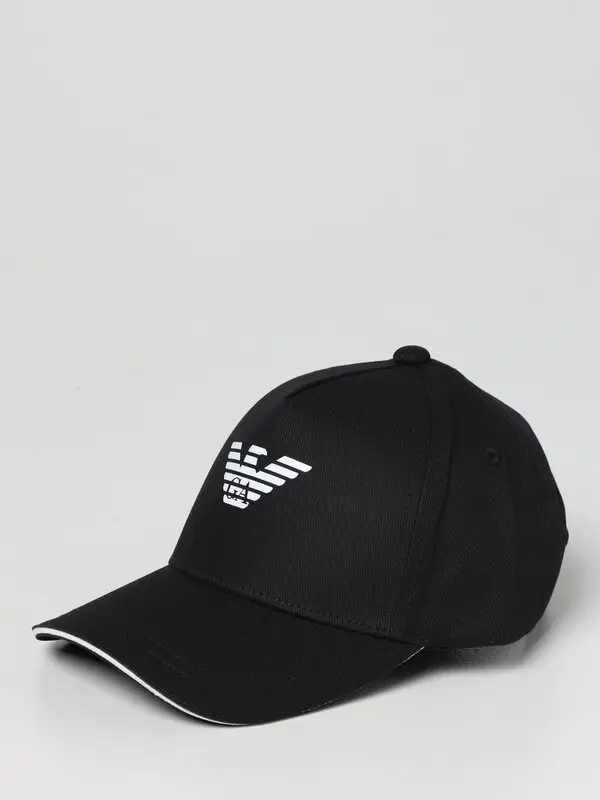 Emporio Armani Logo Baseball Cap - Black