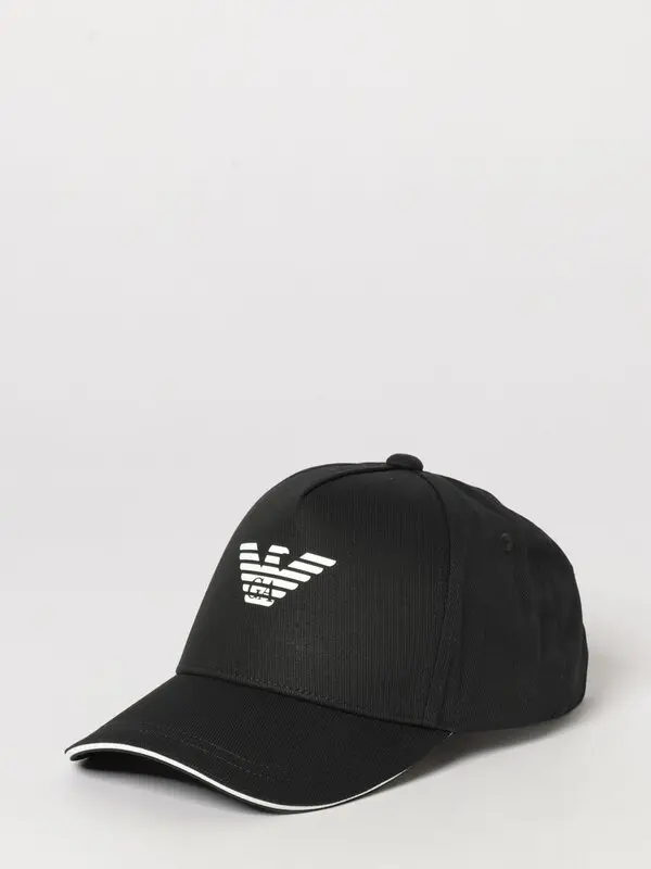 Emporio Armani Logo Baseball Cap - Black