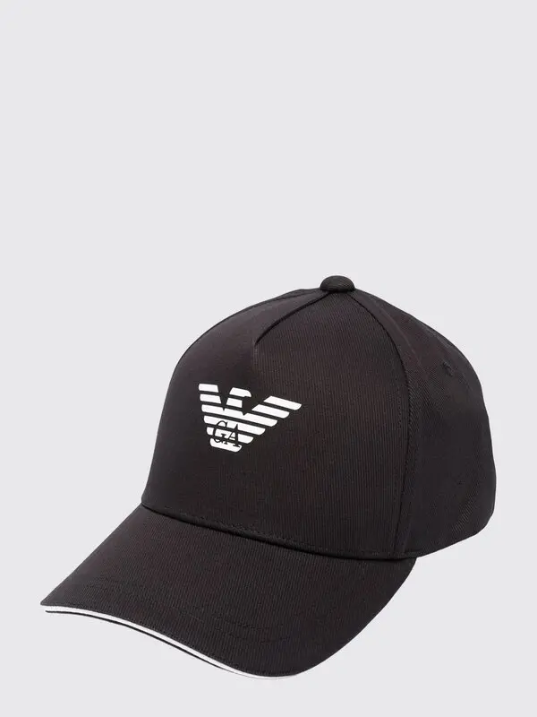 Emporio Armani Logo Baseball Cap - Black