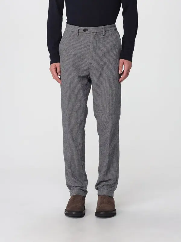 MASON'S Tailored Pin Stripe Trousers - Grey