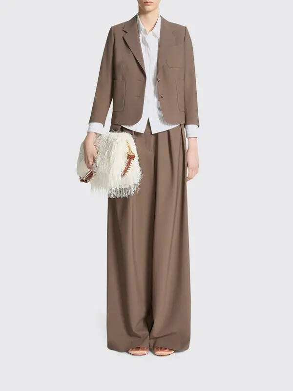 Dries Van Noten Wide Leg Trousers - Brown