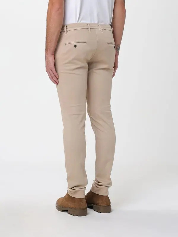 MASON'S Tailored Chinos With Drawstring Waist - Beige