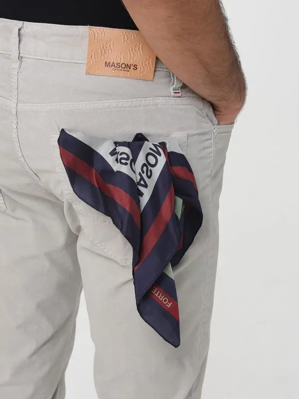 MASON'S Tailored Cotton Pants - White