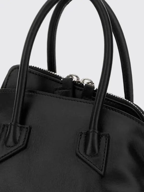Attico La Passeggiata Asymmetrical Smooth Calfskin Mini Handbag