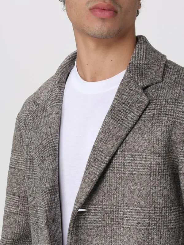 MASON'S Checked Single-breasted Coat