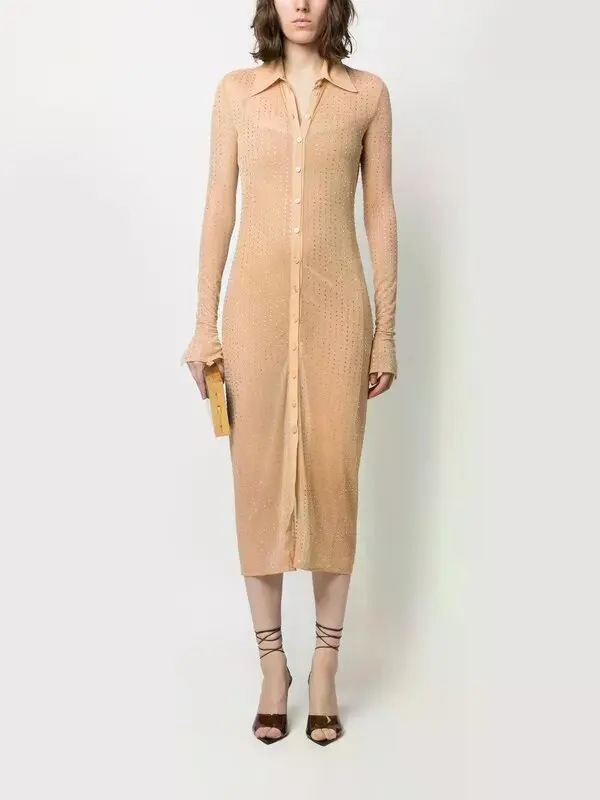 Patrizia Pepe Abito Lungo Chemisier Dress