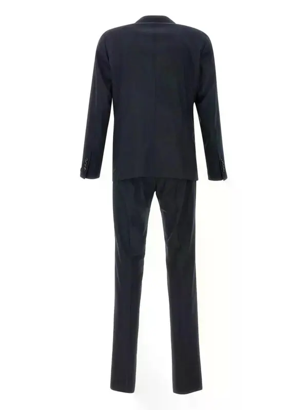 Tagliatore Peak-lapels Double-breasted Suit - Blue