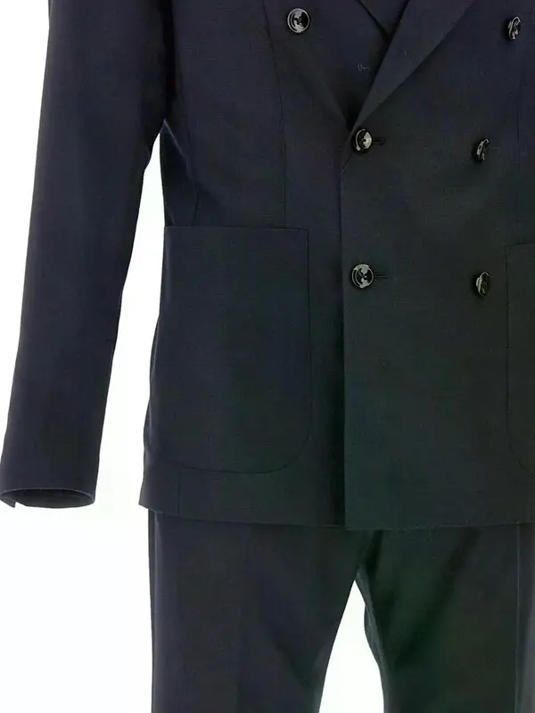 Tagliatore Peak-lapels Double-breasted Suit - Blue