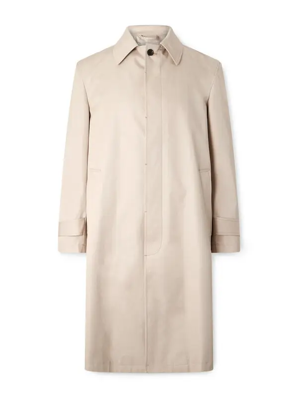 Officine Générale Henrick Cotton-twill Trench Coat - Neutrals