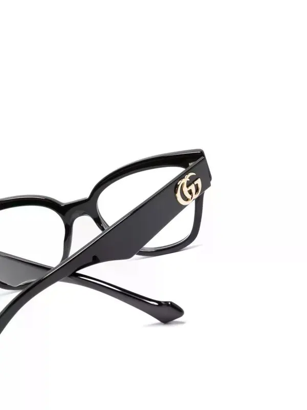 Gucci Square-frame Glasses With Logo Plaque