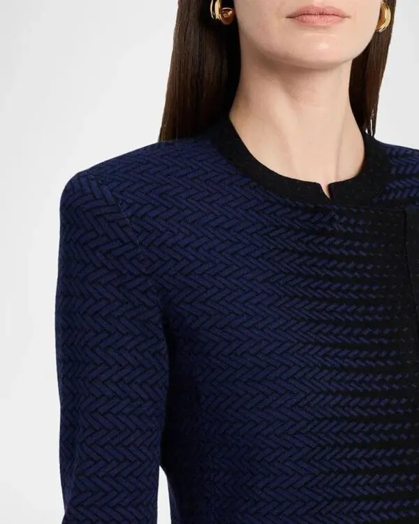Emporio Armani Fitted Two-tone Blazer - Multi