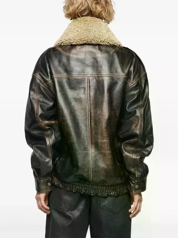 MISBHV Front-pocket Leather Jacket
