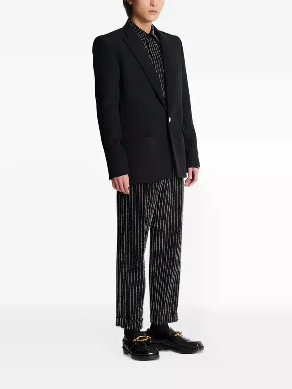 Balmain Single-button Wool Jacket