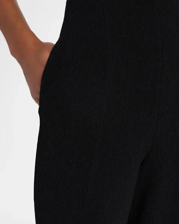 Emporio Armani Bark-effect Crepe Trousers