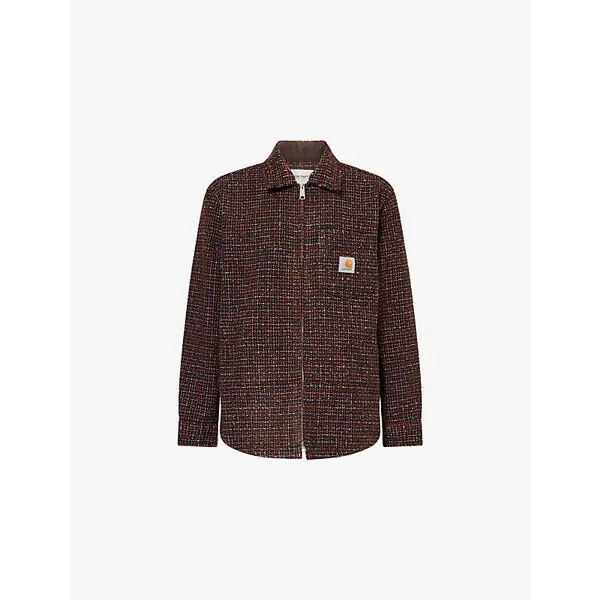 Carhartt Work In Progress Bellamy Boucle Woven Shirt - Bellamy Check Tobacco