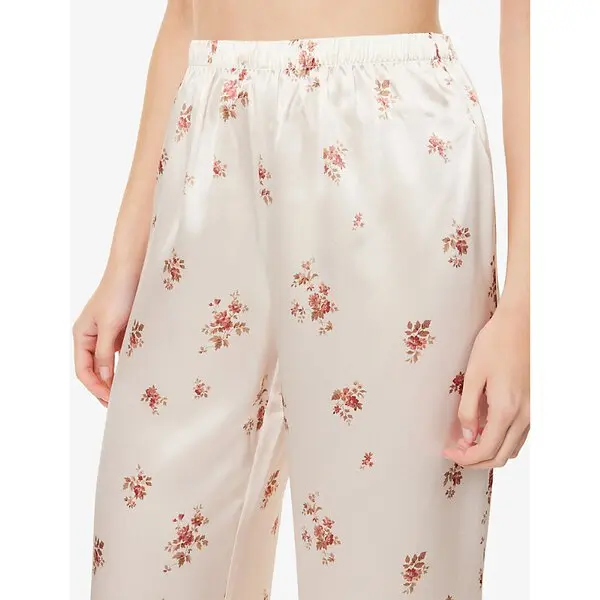 REFORMATION Ella Relaxed-fit Silk Pyjamas Set - Maven
