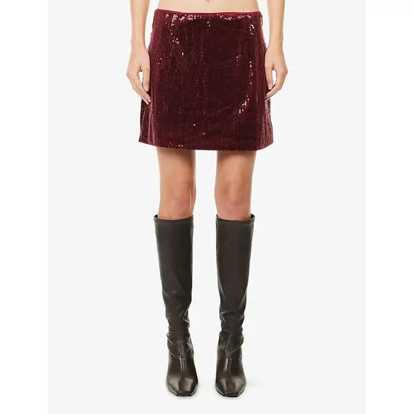 AMY LYNN Sequin Mini Skirt