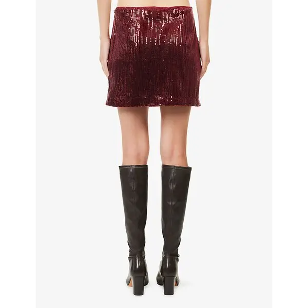 AMY LYNN Sequin Mini Skirt