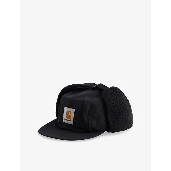 Carhartt Work In Progress Oltera Ear-flap Woven Cap - Black / Black