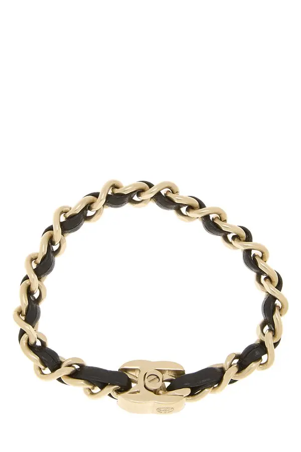 Chanel Gold-plated 'cc' Turnlock Chain Bracelet