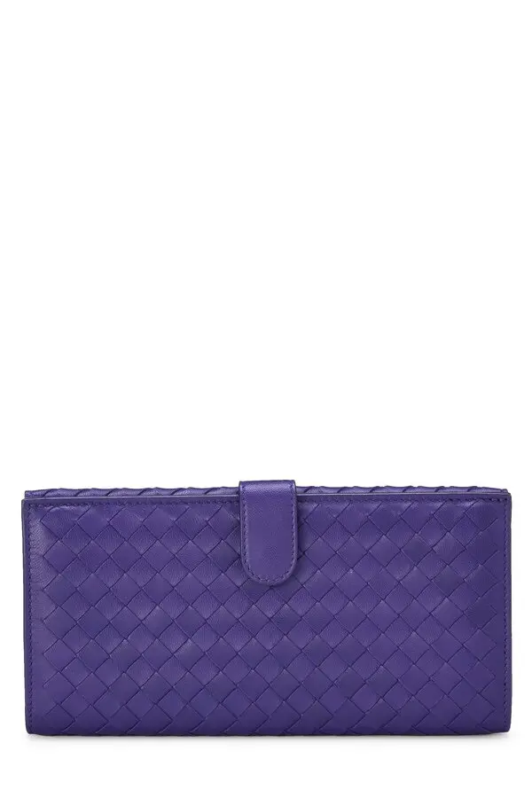 Bottega Veneta Intrecciato Continental Wallet - Purple
