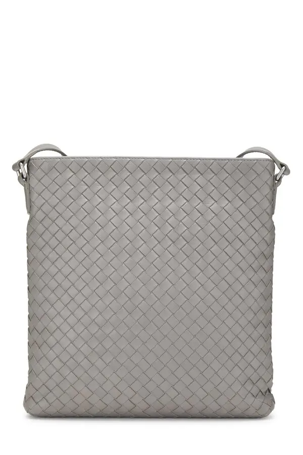 Bottega Veneta Intrecciato Flat Messenger Bag