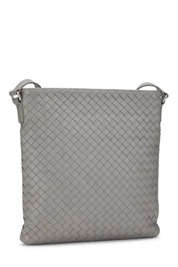 Bottega Veneta Intrecciato Flat Messenger Bag