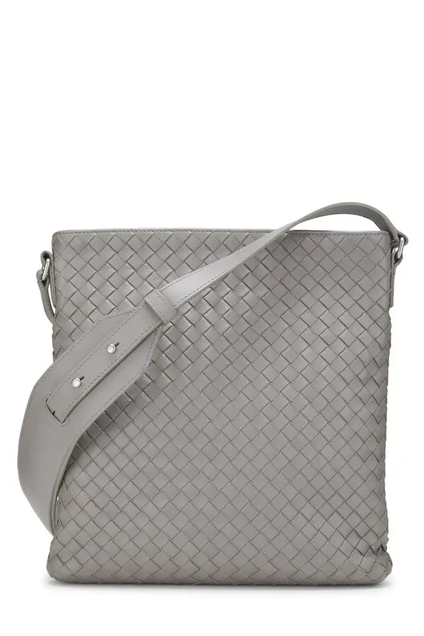 Bottega Veneta Intrecciato Flat Messenger Bag