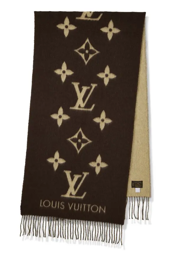 LOUIS VUITTON Cashmere Muffler - Brown
