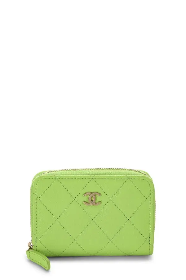 Chanel Caviar Zip Around Coin Purse