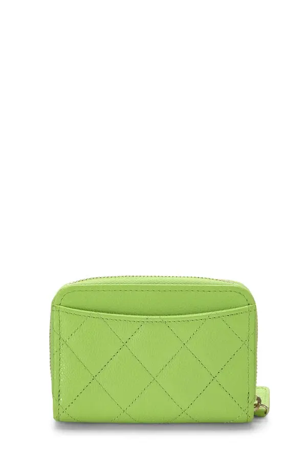 Chanel Caviar Zip Around Coin Purse