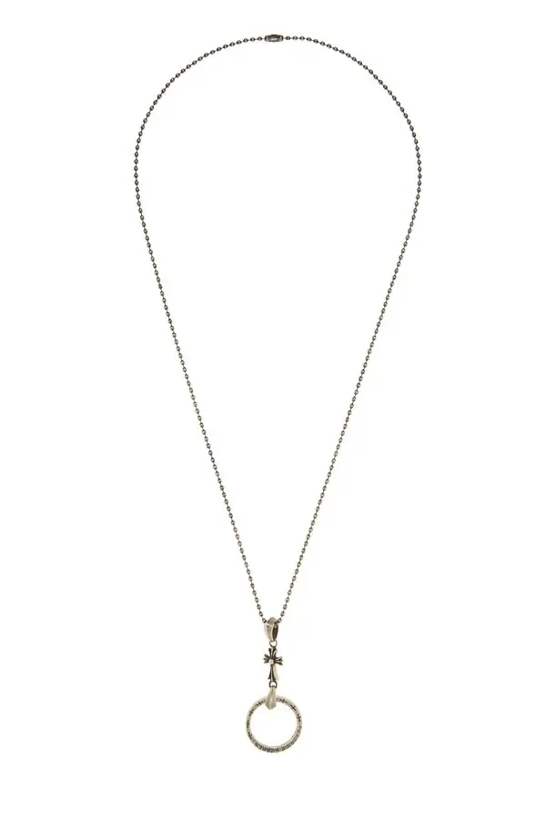 Chrome Hearts Sterling Eyewear Loop Ntfl Necklace - Silver