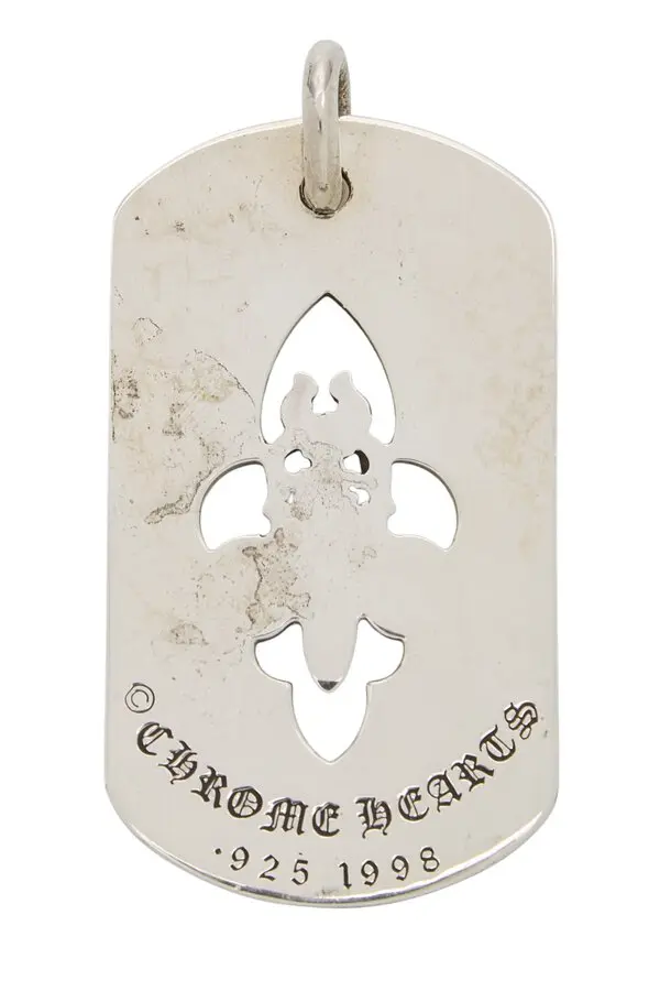Chrome Hearts Sterling Cutout Dagger Dog Tag